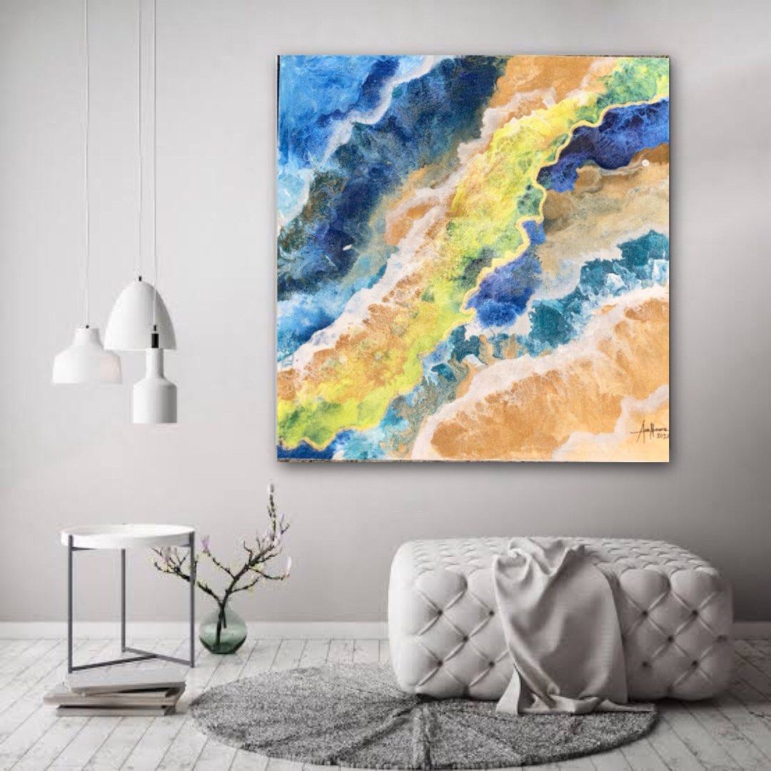 Modern Abstract Paintings, Furniture & Home Living, Home Decor, Other ...