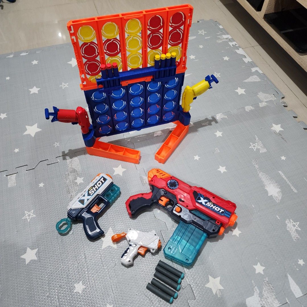 Nerf and XShot Guns Connect 4 Blast on Carousell