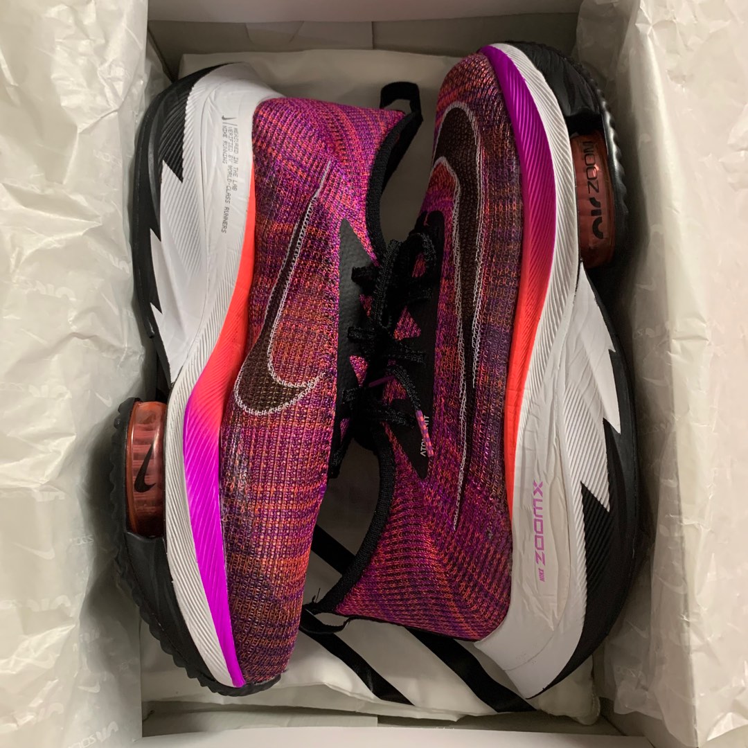 Nike Air Zoom Alphafly NEXT% Flyknit Purple Hyper Violet, Men's Fashion ...