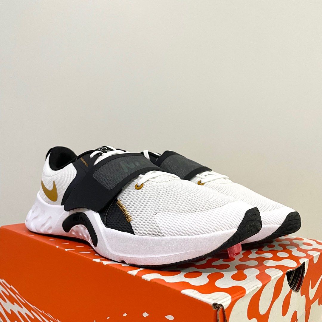 Nike Renew Retaliation 4 White Gold Shoes Men BRAND NEW, Men's Fashion ...