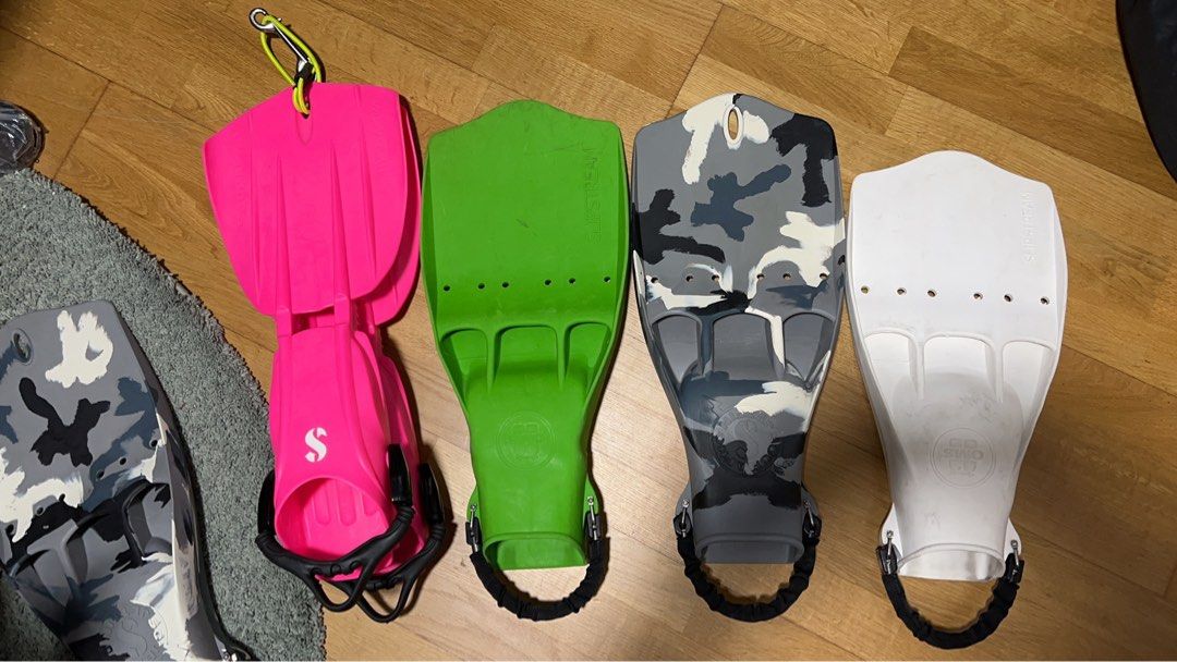 OMS Slipstream Fins XL (Lizard Green), Sports Equipment, Sports & Games ...