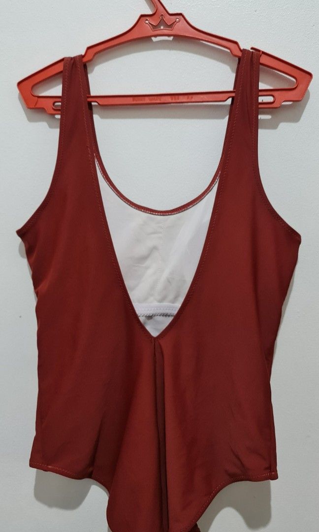 One piece rust swimsuit, Women's Fashion, Swimwear, Bikinis & Swimsuits ...