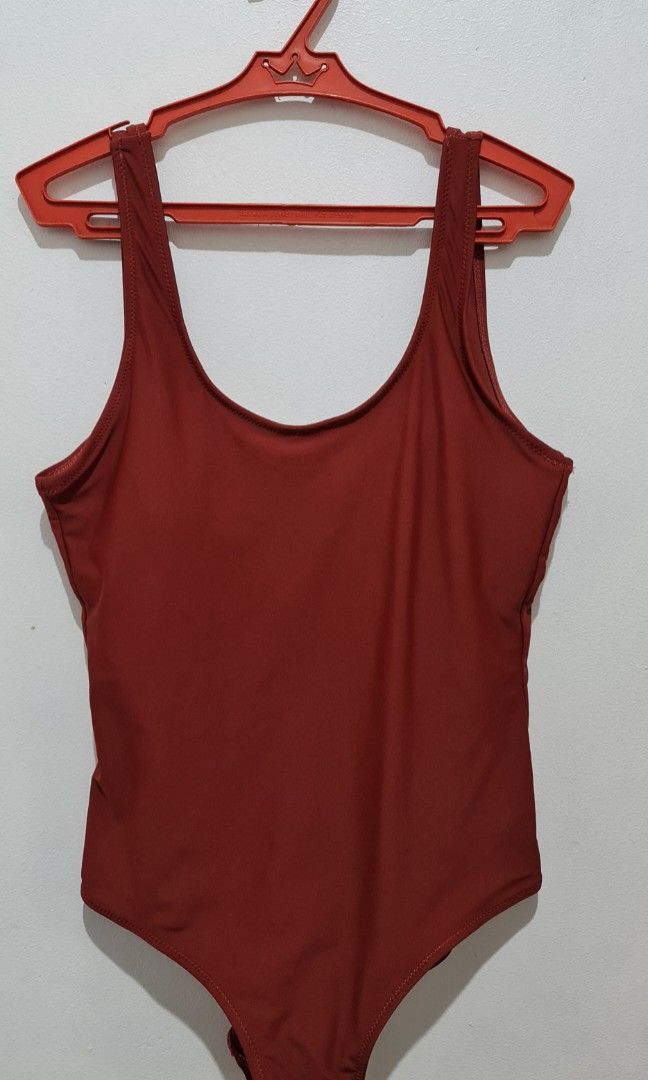One piece rust swimsuit, Women's Fashion, Swimwear, Bikinis & Swimsuits ...