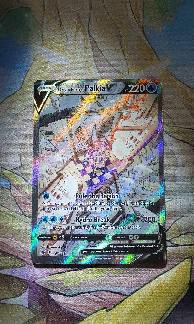 Origin Forme Palkia V Alt Art - Astral Radiance, Hobbies & Toys, Toys ...