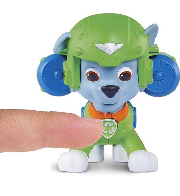 Paw Patrol Air Rescue Action Pup Pack & Badge (Rocky / Marshall) on ...