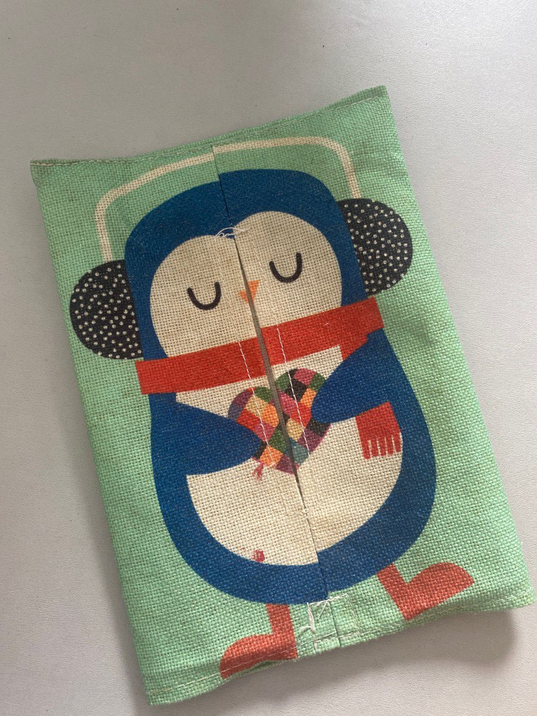 Penguin fabric tissue holder, Furniture & Home Living, Home Improvement ...