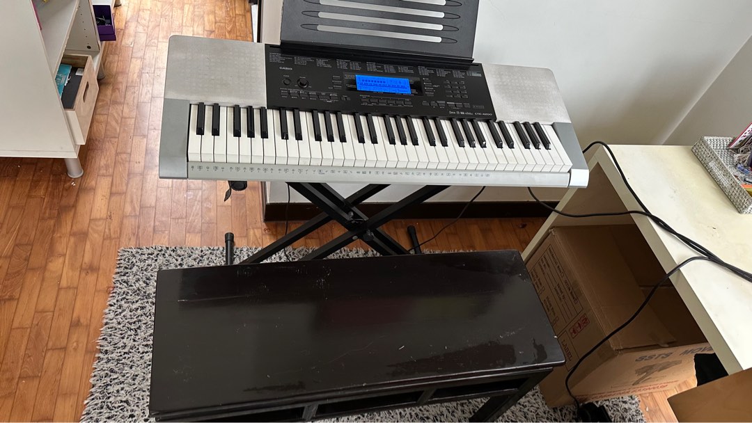 piano bench + keyboard Casio CTK-4200, Hobbies & Toys, Music & Media ...