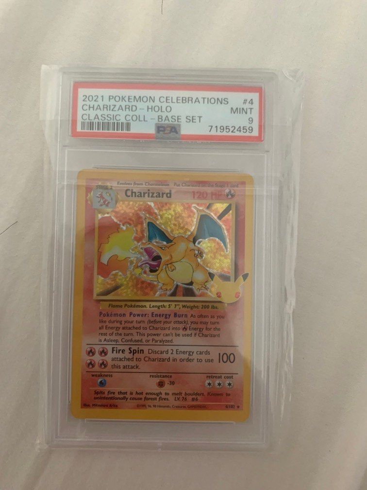PSA9 Charizard 25th Pokemon Celebration Classic Collection, Hobbies ...