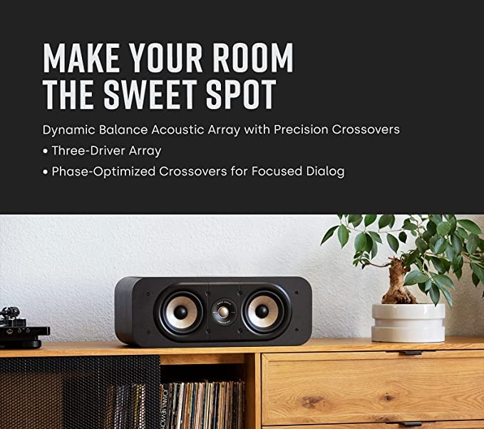 Polk Audio Signature Elite ES30 Center Channel Speaker - Hi-Res Audio ...