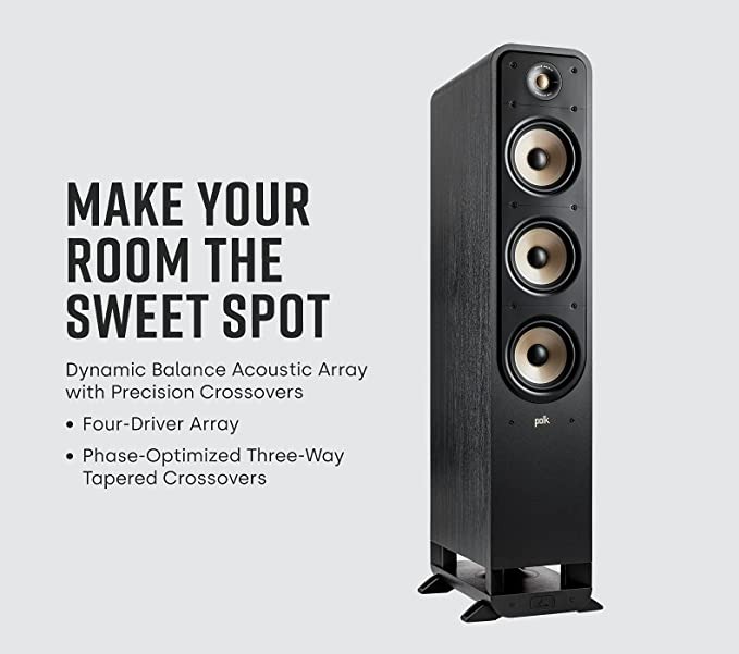 Polk Signature Elite ES60 Tower Speaker - Hi-Res Audio Certified and ...