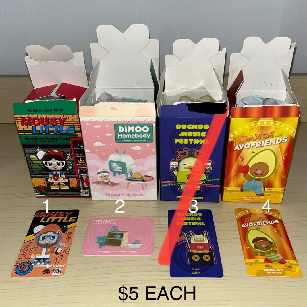 POPMART CLEARANCE 2, Hobbies & Toys, Toys & Games on Carousell