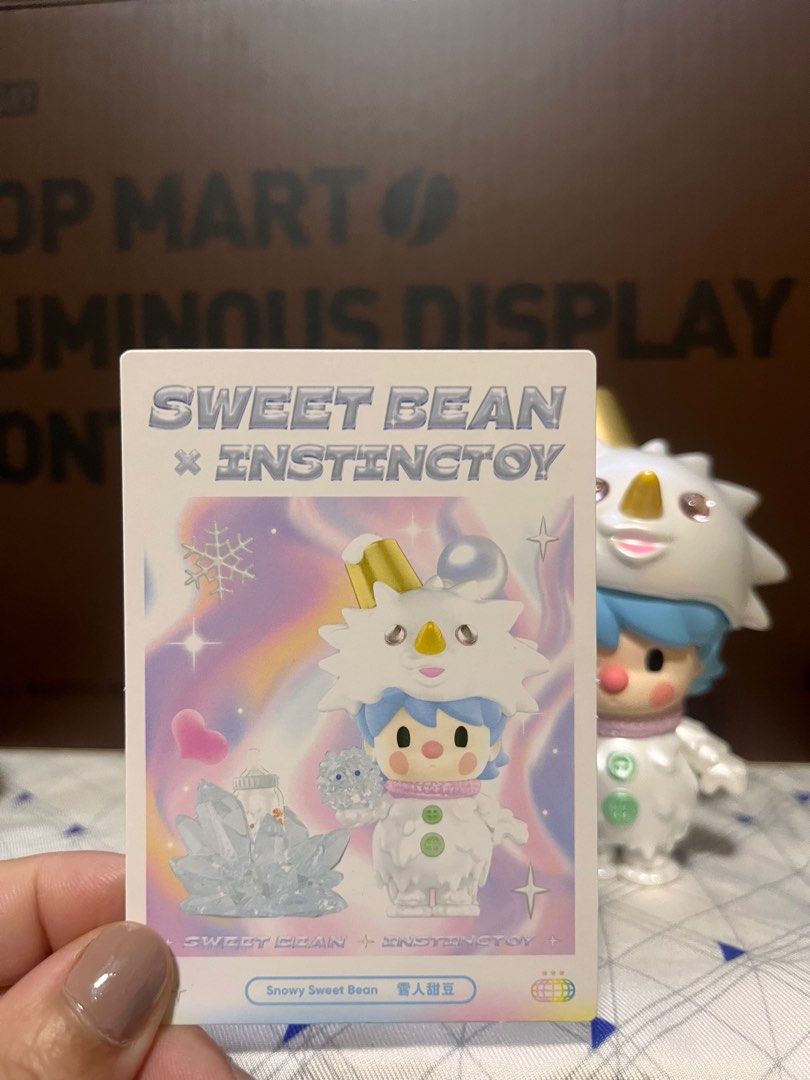 Popmart instinct toy snowy sweet bean, Hobbies & Toys, Toys & Games on ...