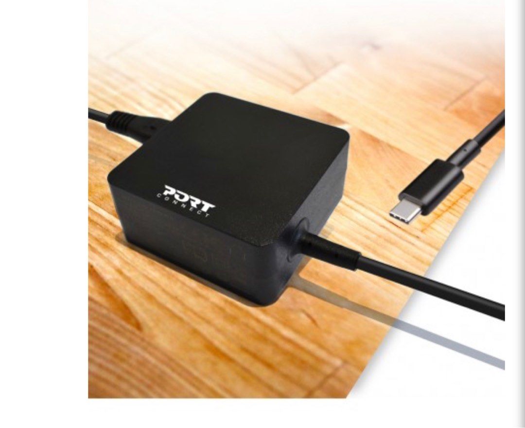 Port Designs POWER SUPPLY 65W TYPE C + 1 CHARGING USB PORT, Computers ...