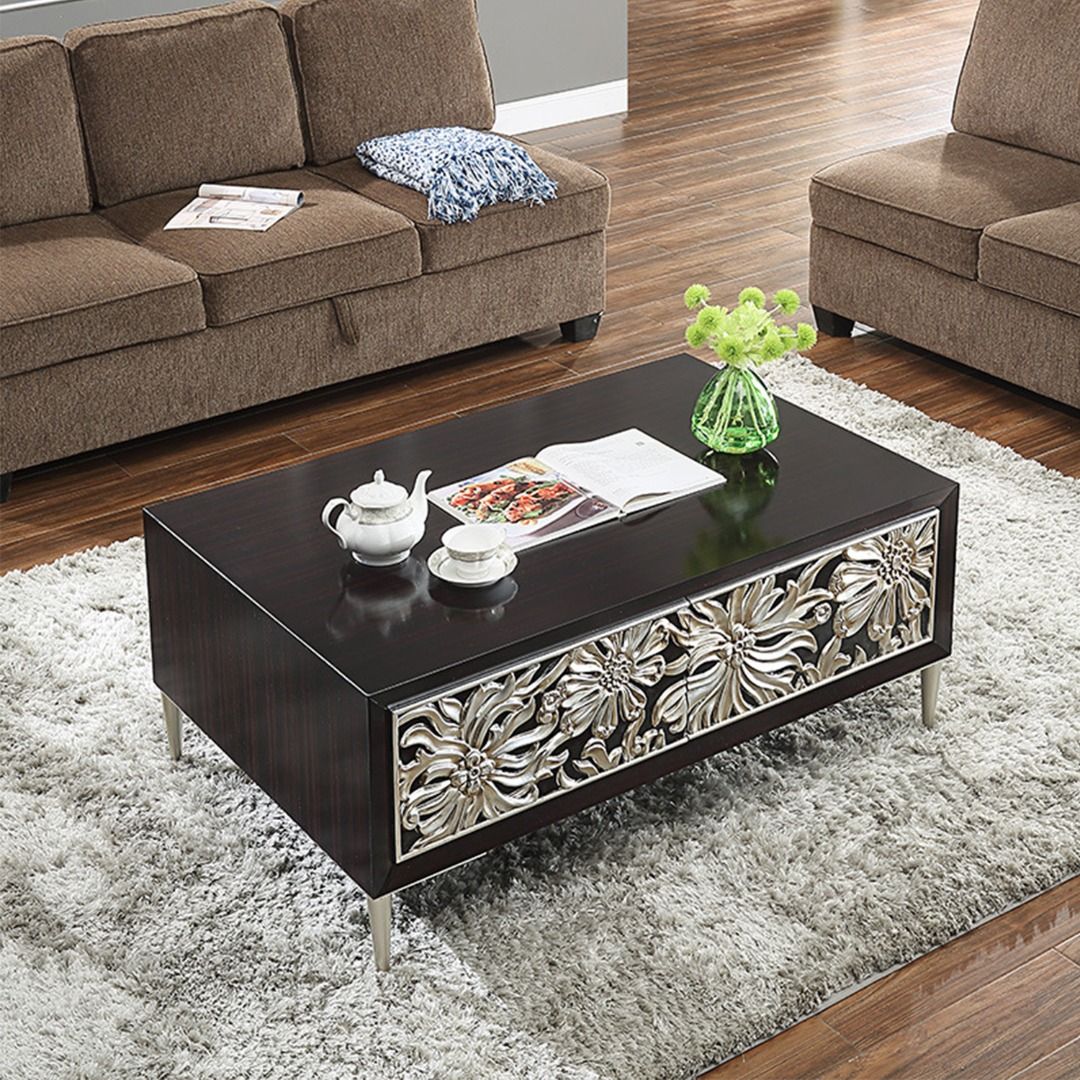 Presenthem's Elegant Vintage TV Console and Coffee Table, Crafted from ...