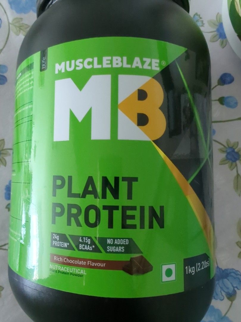 MB Plant Protein Powder Vegan 1 Kg, Health & Nutrition, Health ...