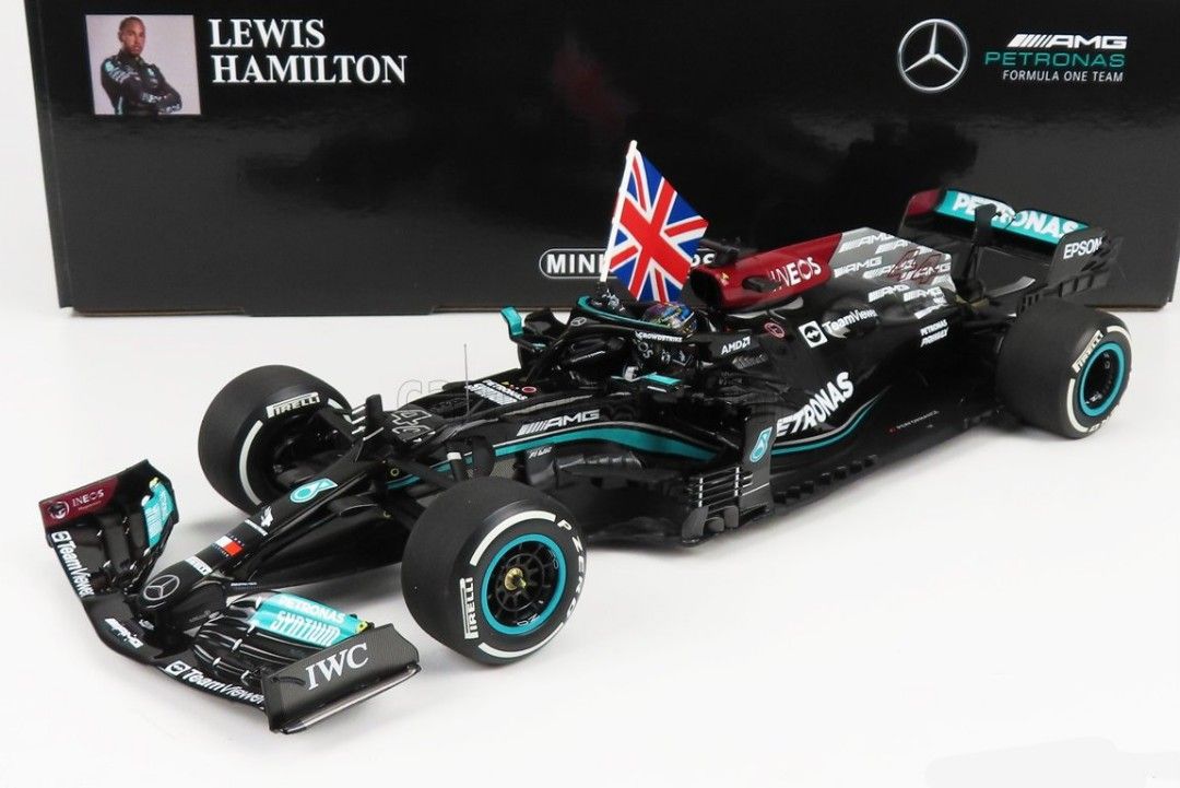 (Ready Stock) LEWIS HAMILTON WINNER BRITISH GP (WITH FLAG) 2021 ...