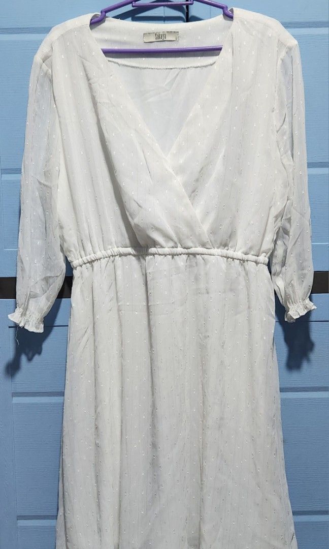 SAKAYA White Dress perfect for Graduation, Prenup, Christening etc ...