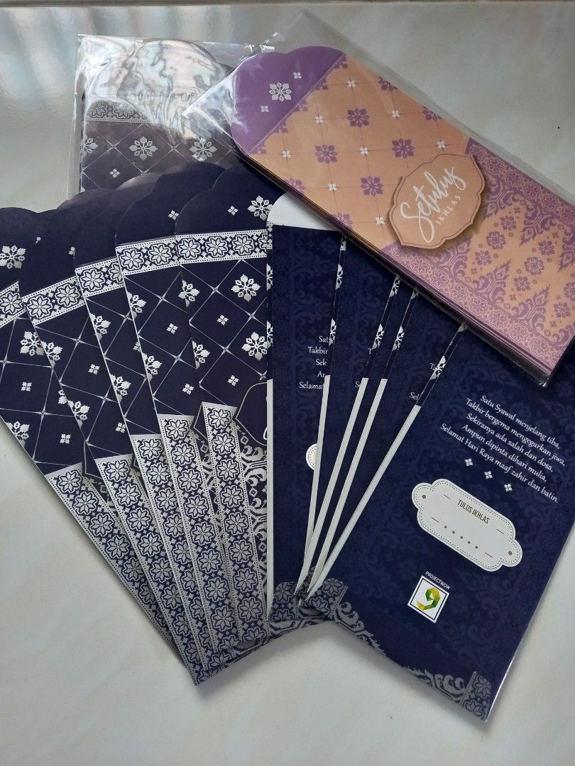 (006) Sampul Raya Songket ( 3 paket), Hobbies & Toys, Collectibles ...