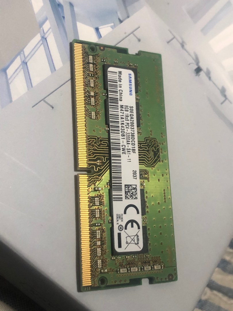 Samsung 8GB Memory RAM 3200mhz, Computers & Tech, Laptops & Notebooks ...