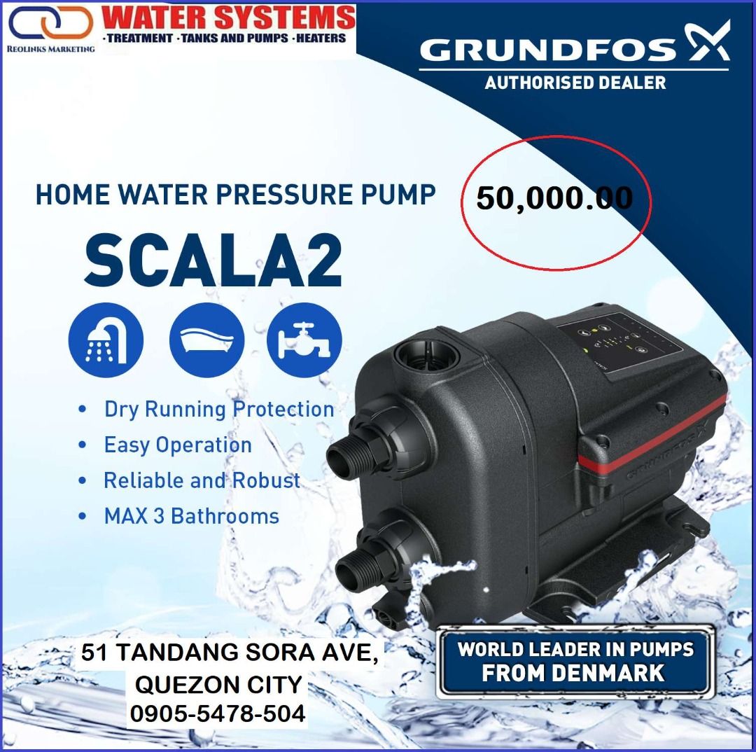 Scala2 Inverter Booster Pump, Furniture & Home Living, Home Improvement ...