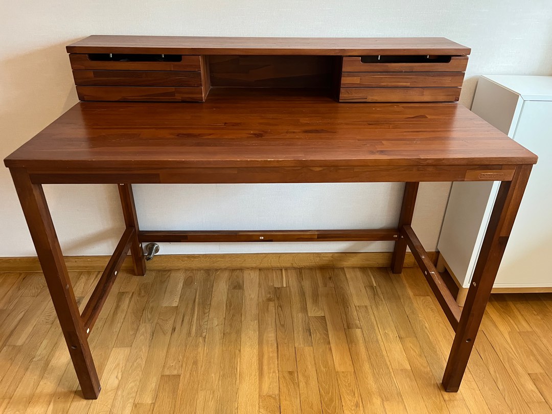 Scanteak Secretary Desk, Furniture & Home Living, Furniture, Tables ...