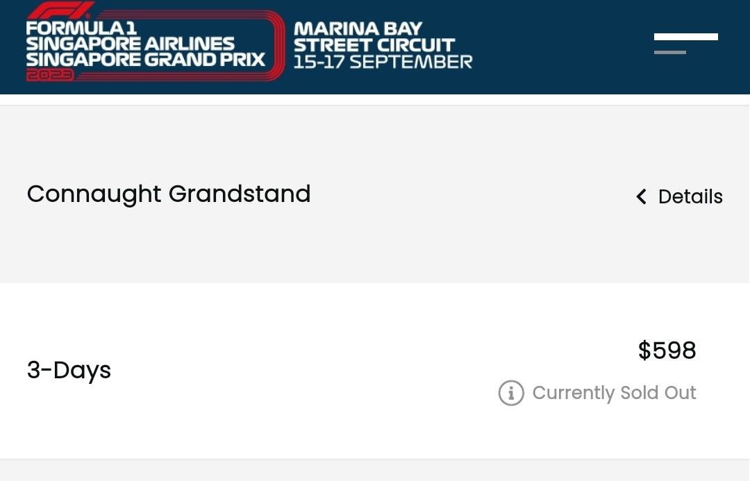 SELLING 2 x Formula 1 2023 Connaught Grandstand 3 Days Tickets F1 ...