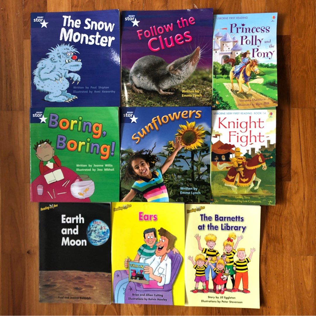 Set of 9 Rigby Star, Reading Bee and Usborne First Reading English ...