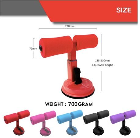 Sit Up Aid For Abs Training Exercise Bar Adjustable Height Double Bar ...