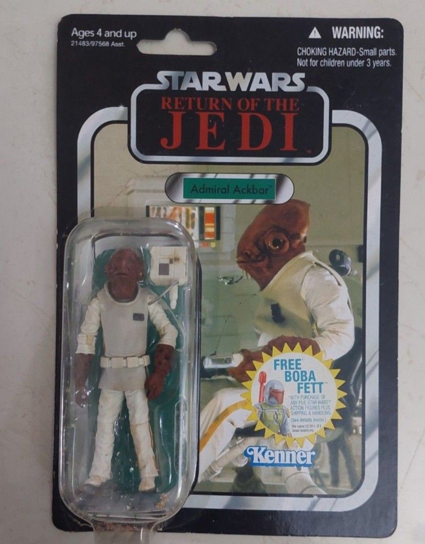 Star wars 3.75 Admiral Ackbar/sith trooper, Hobbies & Toys, Toys ...