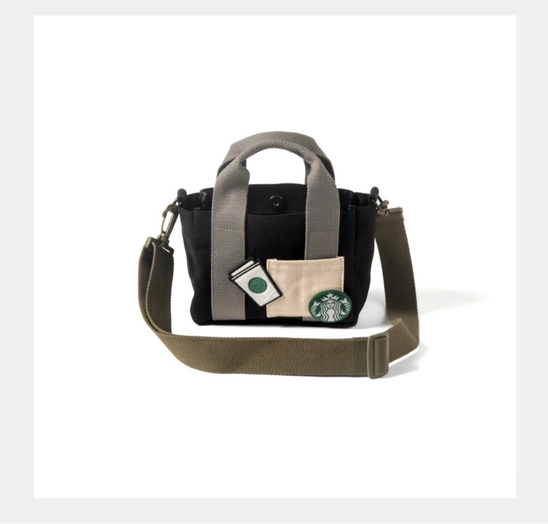 Starbucks Black Color-block Mini Bag, Women's Fashion, Bags & Wallets ...