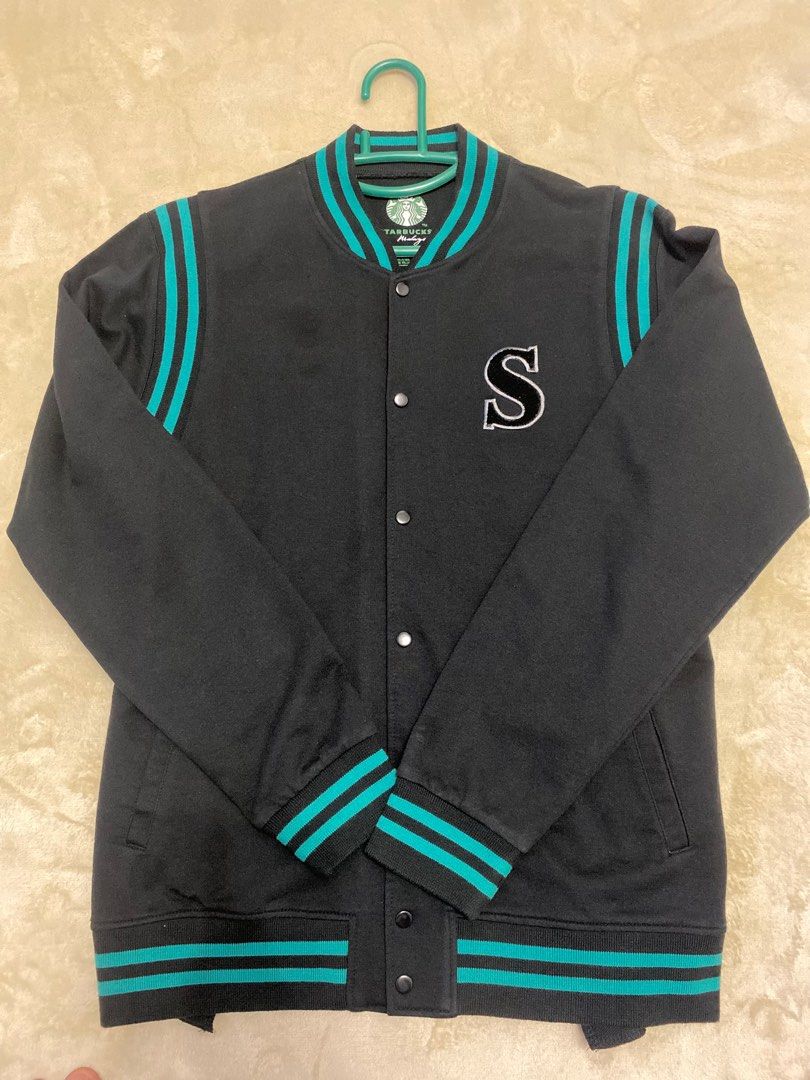 Starbucks Varsity Jacket, Men's Fashion, Coats, Jackets and Outerwear ...