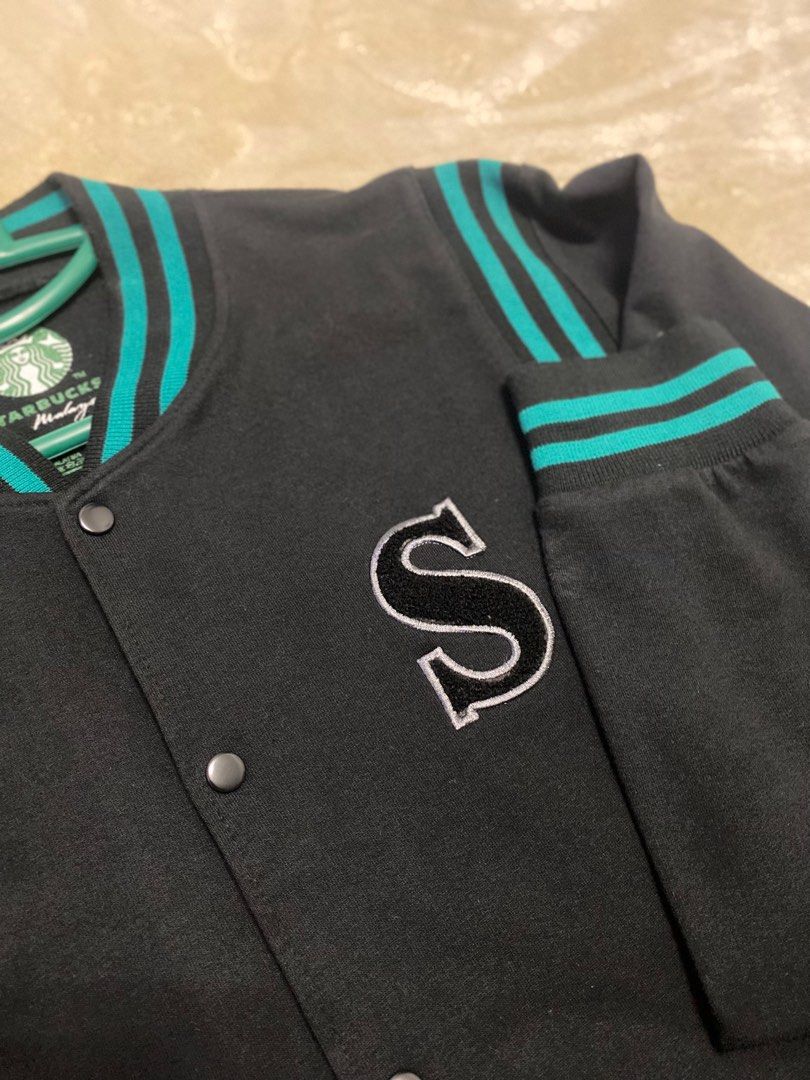 Starbucks Varsity Jacket, Men's Fashion, Coats, Jackets and Outerwear ...