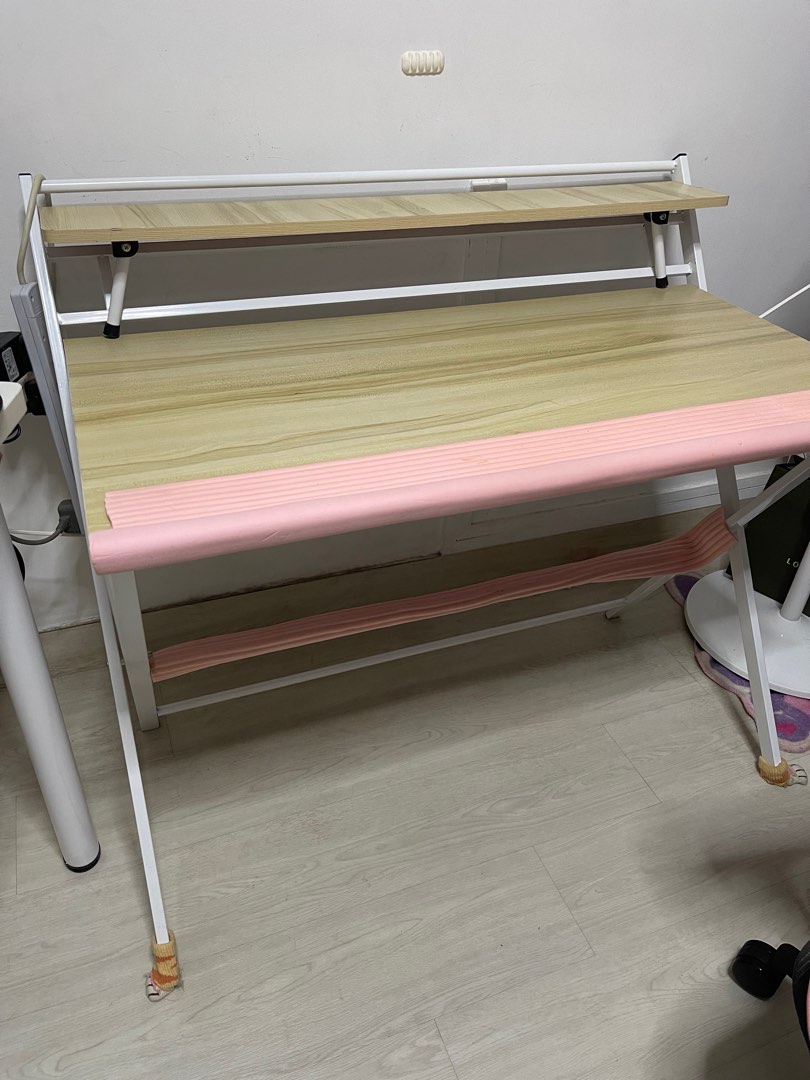 Foldable Study work computer Table, Furniture & Home Living, Furniture ...