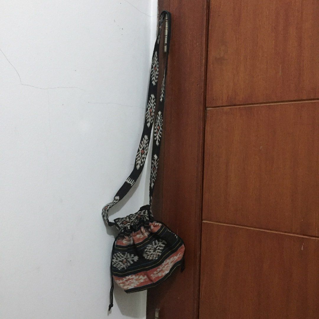 Tas toraja batik tas Kecil sling bag ethnic lombok deep black boho ...
