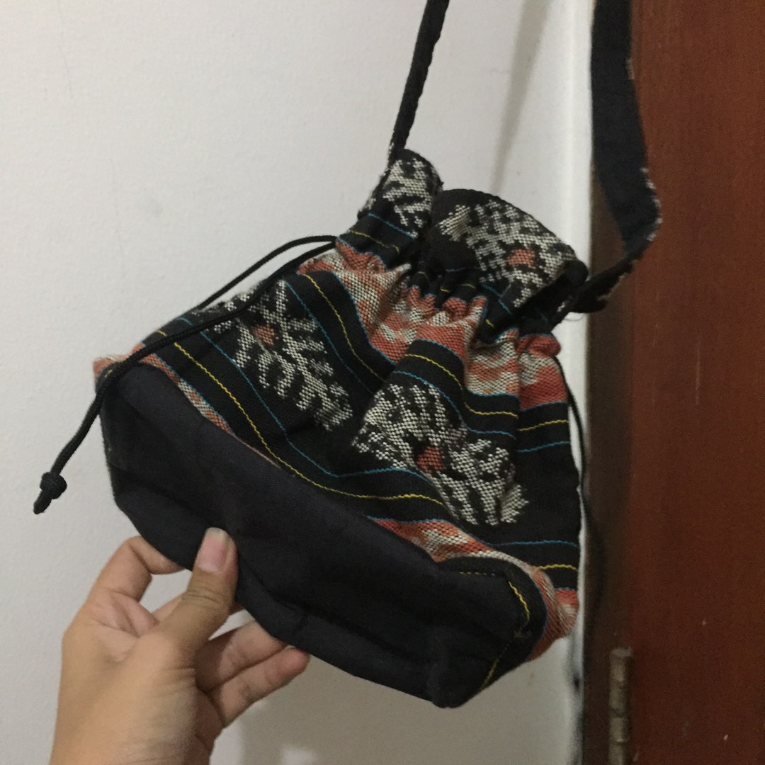 Tas toraja batik tas Kecil sling bag ethnic lombok deep black boho ...