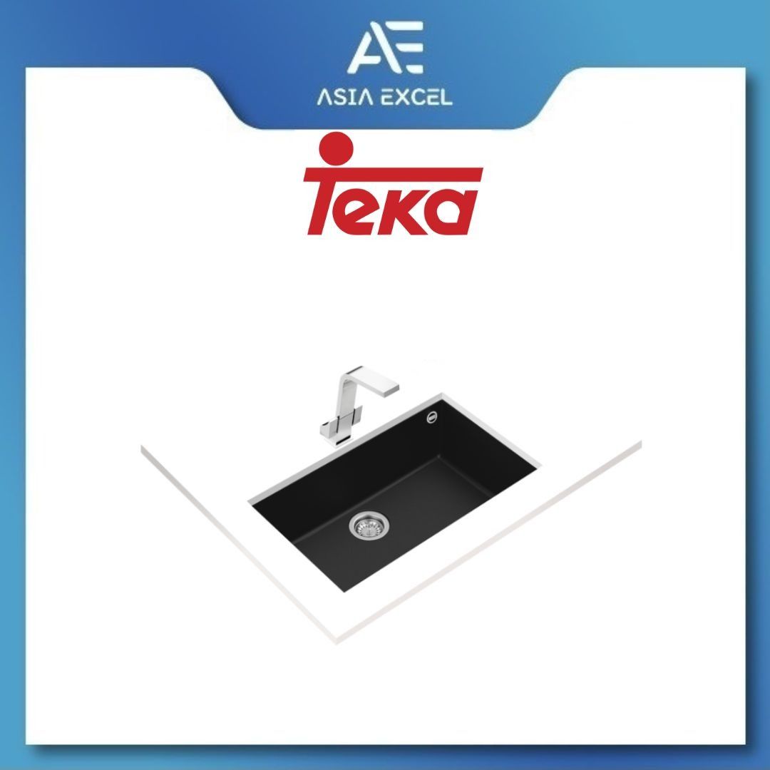 TEKA SQUARE 72.40 TG 80CM SINGLE BOWL UNDERMOUNT TELGRANITE+ GRANITE ...
