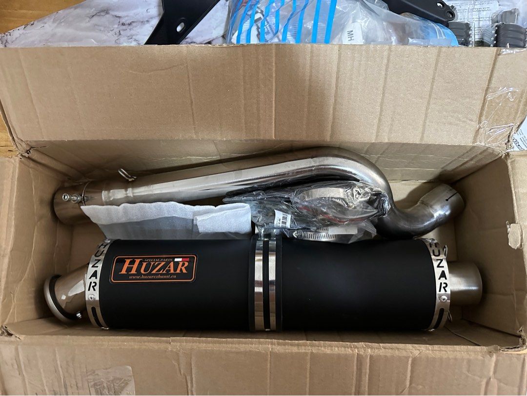 Tenere 700 high mount huzar exhaust t7 yamaha, Motorcycles, Motorcycle ...