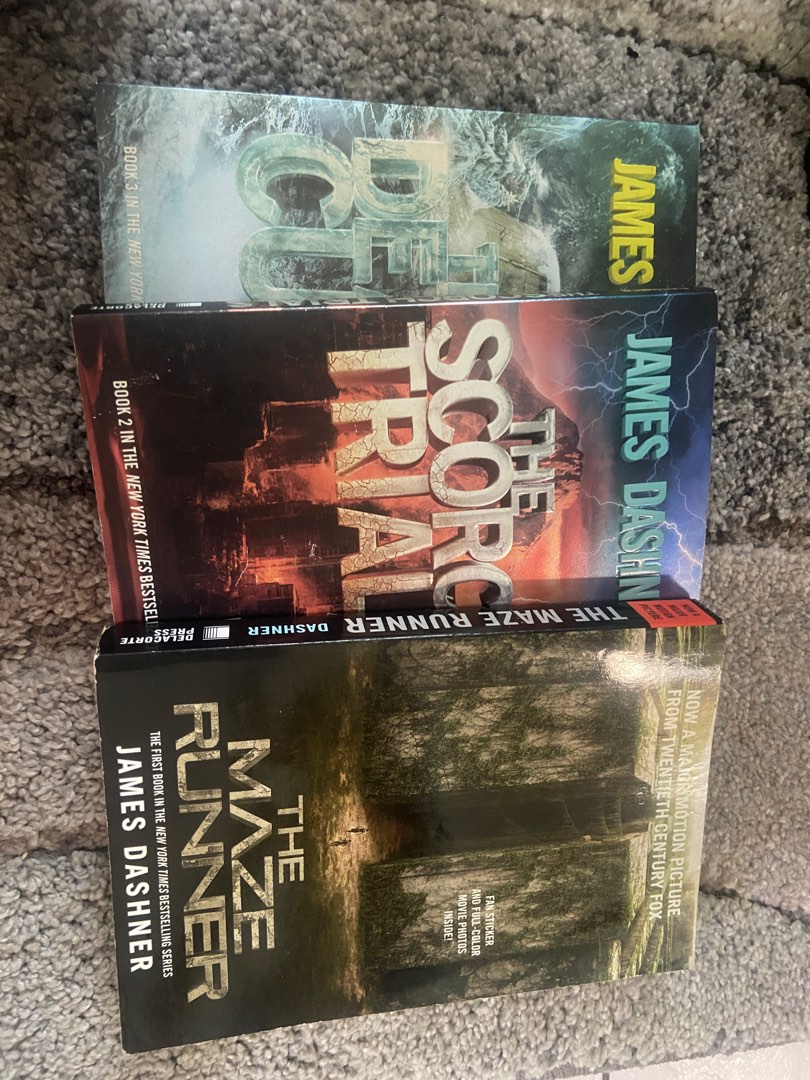 The Maze Runner series by James Dashner, Hobbies & Toys, Books ...