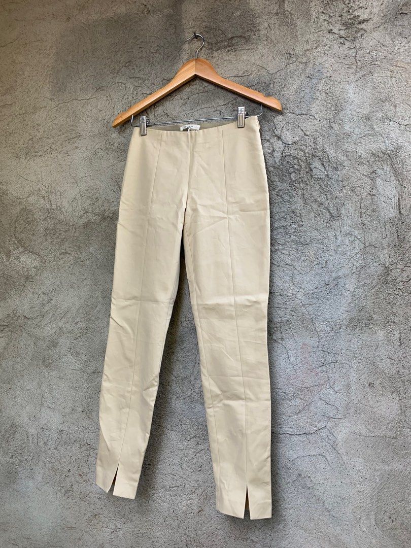 THE ROW FRONT SLIT SLIM PANTS, Women's Fashion, Bottoms, Other Bottoms on Carousell
