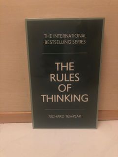 The Rules Of Thinking Book, Hobbies & Toys, Books & Magazines, Fiction ...
