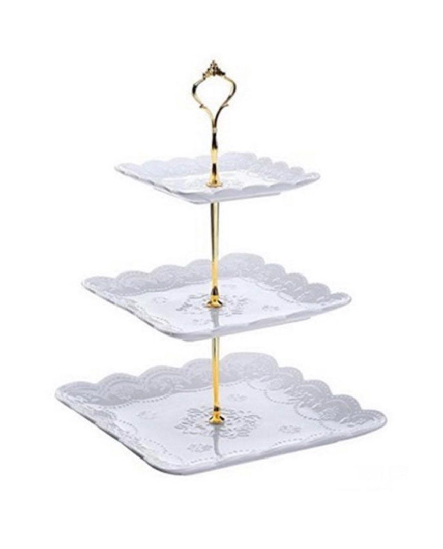 Three tier cake stand, Furniture & Home Living, Kitchenware & Tableware ...