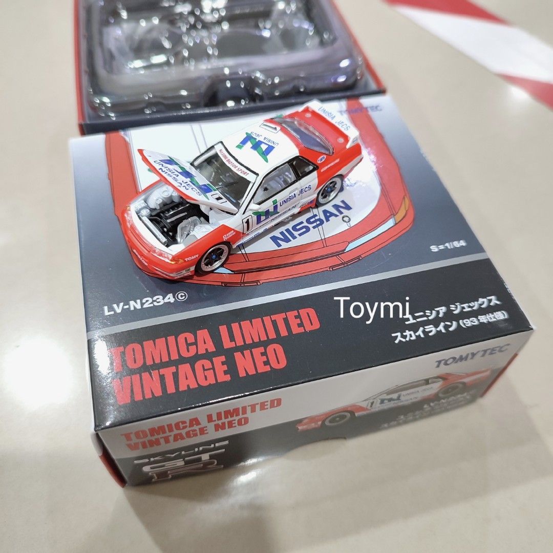 Tomica TLVN Nissan Skyline GTR R32 Team Unisia Jecs, Hobbies & Toys ...