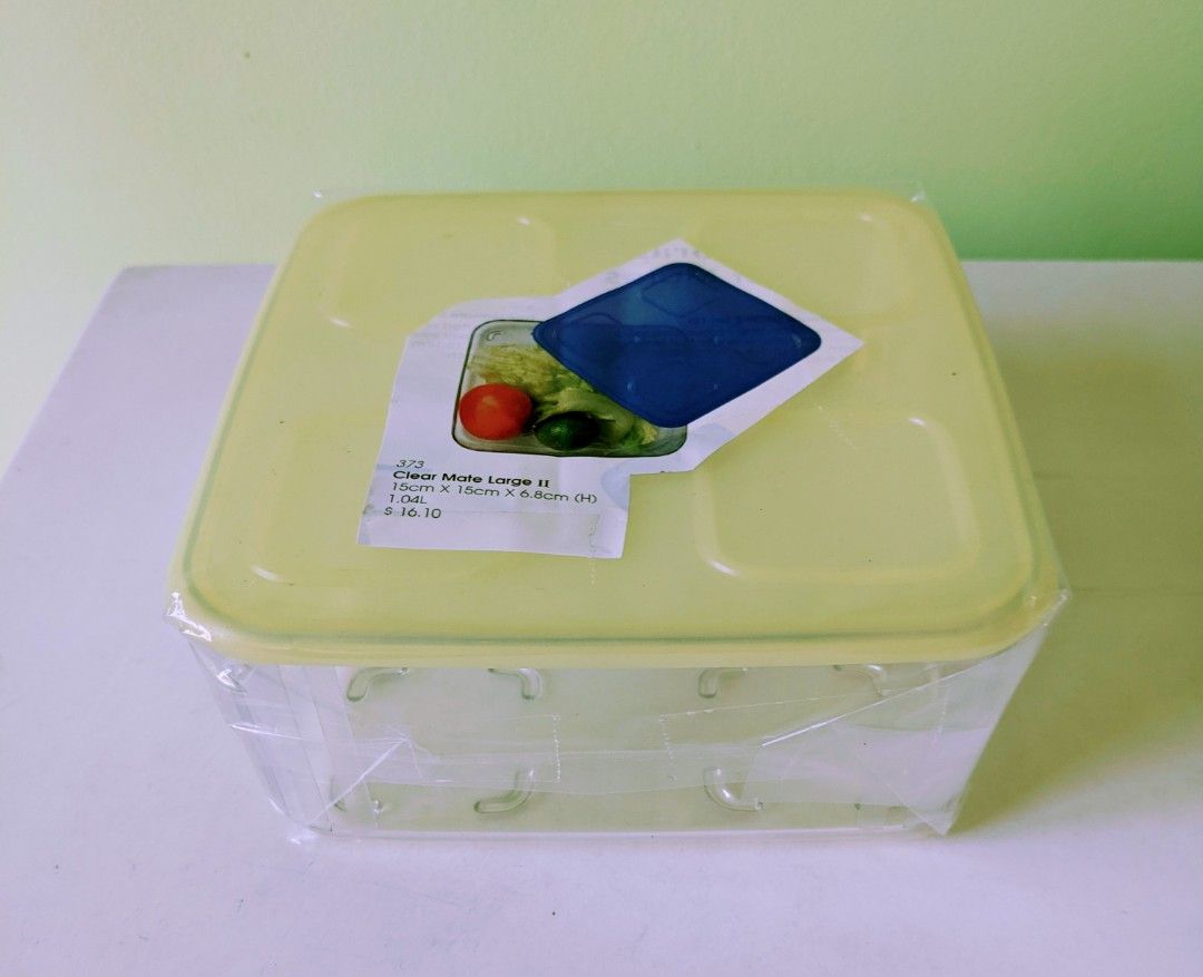 Tupperware Clear Mate Large 1.04L, Furniture & Home Living, Kitchenware ...
