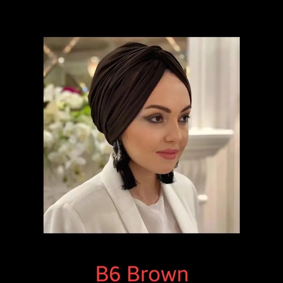 Turkish Hijab Turban semi instant twist style, Women's Fashion ...