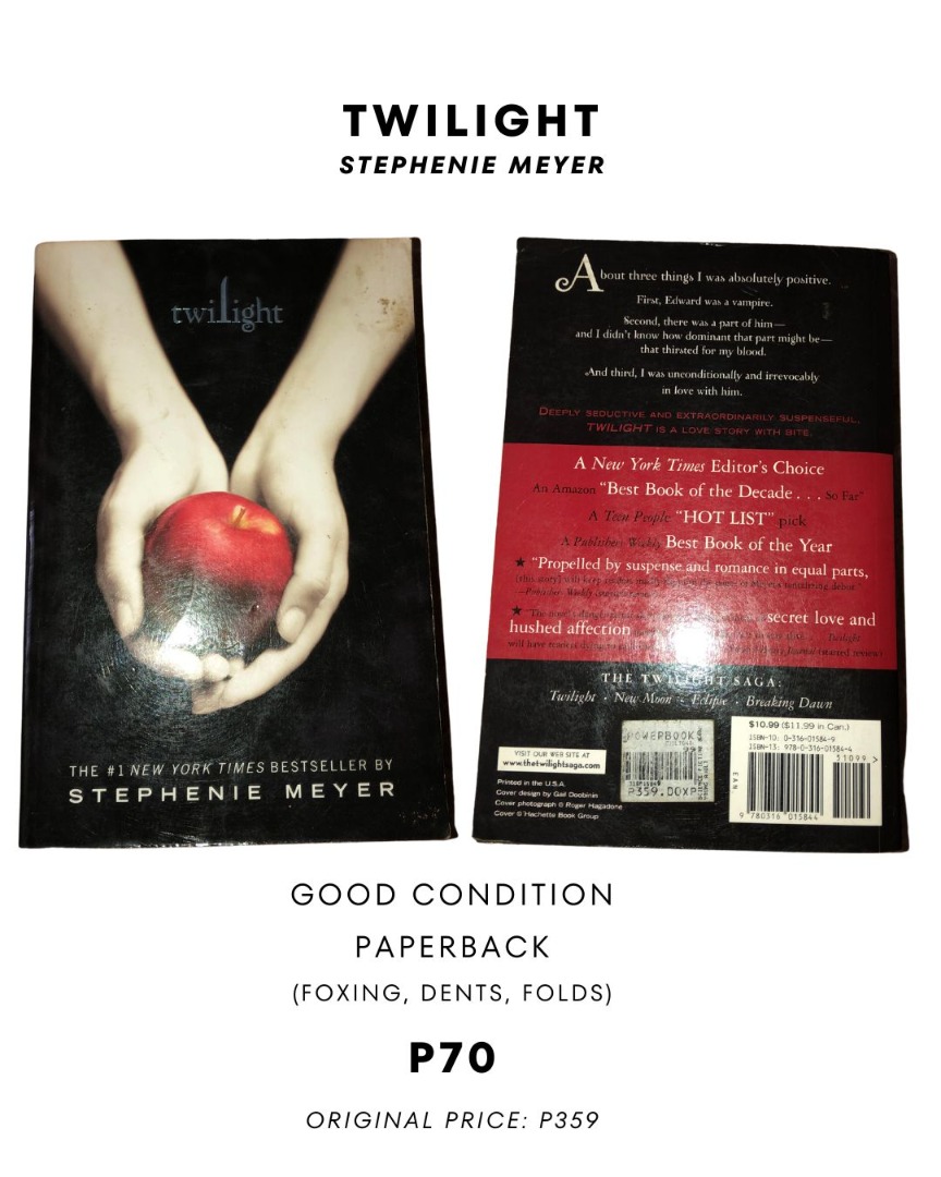 Twilight by Stephanie Meyer, Hobbies & Toys, Books & Magazines, Fiction ...