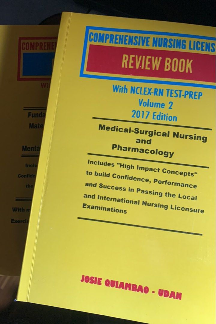 UDAN Comprehensive Nursing Licensure Review Book, Hobbies & Toys, Books ...