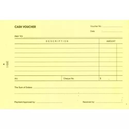 U-Grade Colour Cash Voucher Pad of 100, Hobbies & Toys, Stationery ...