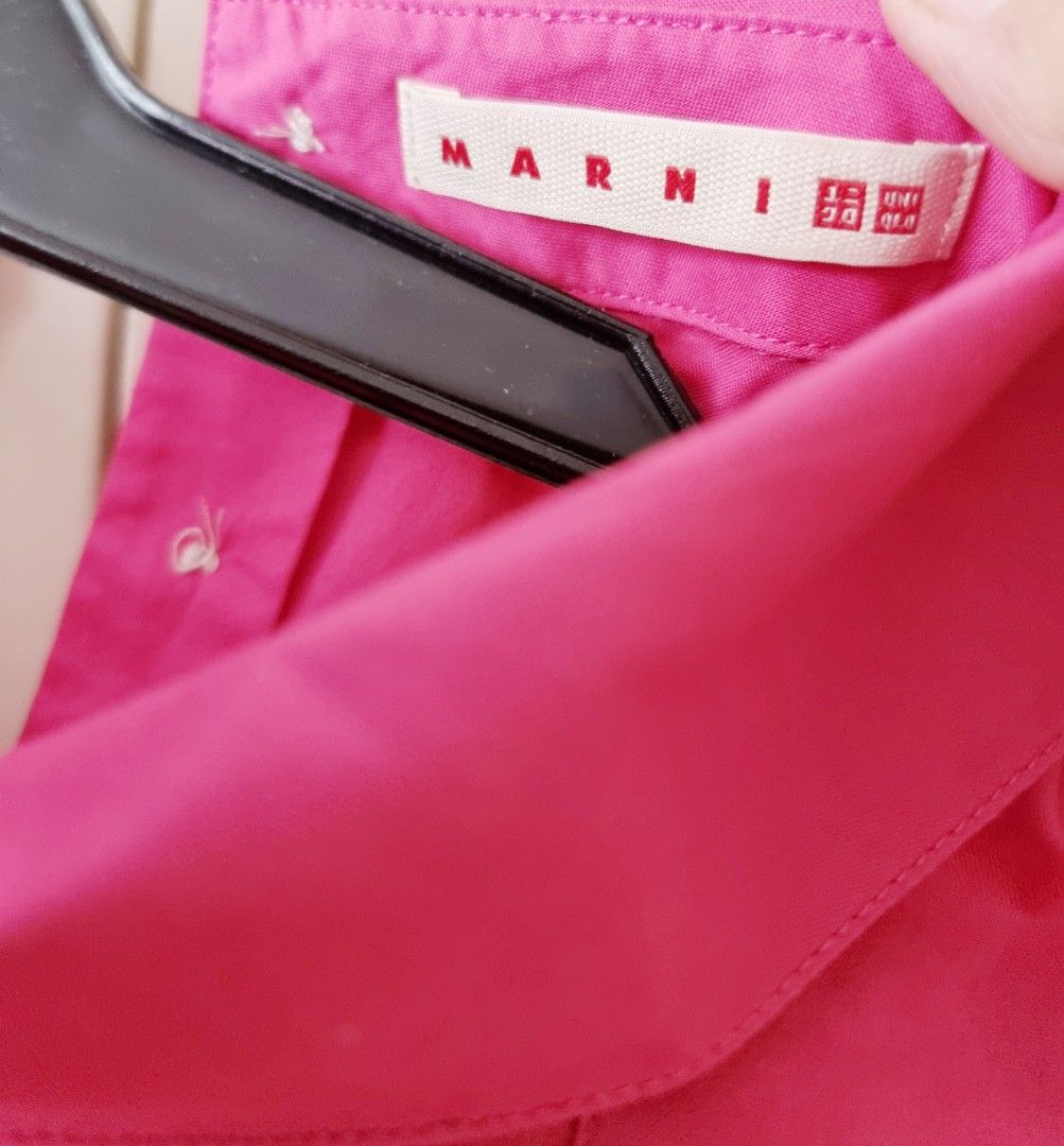 Uniqlo Marni Top Fuschia Pink, Women's Fashion, Tops, Blouses on Carousell
