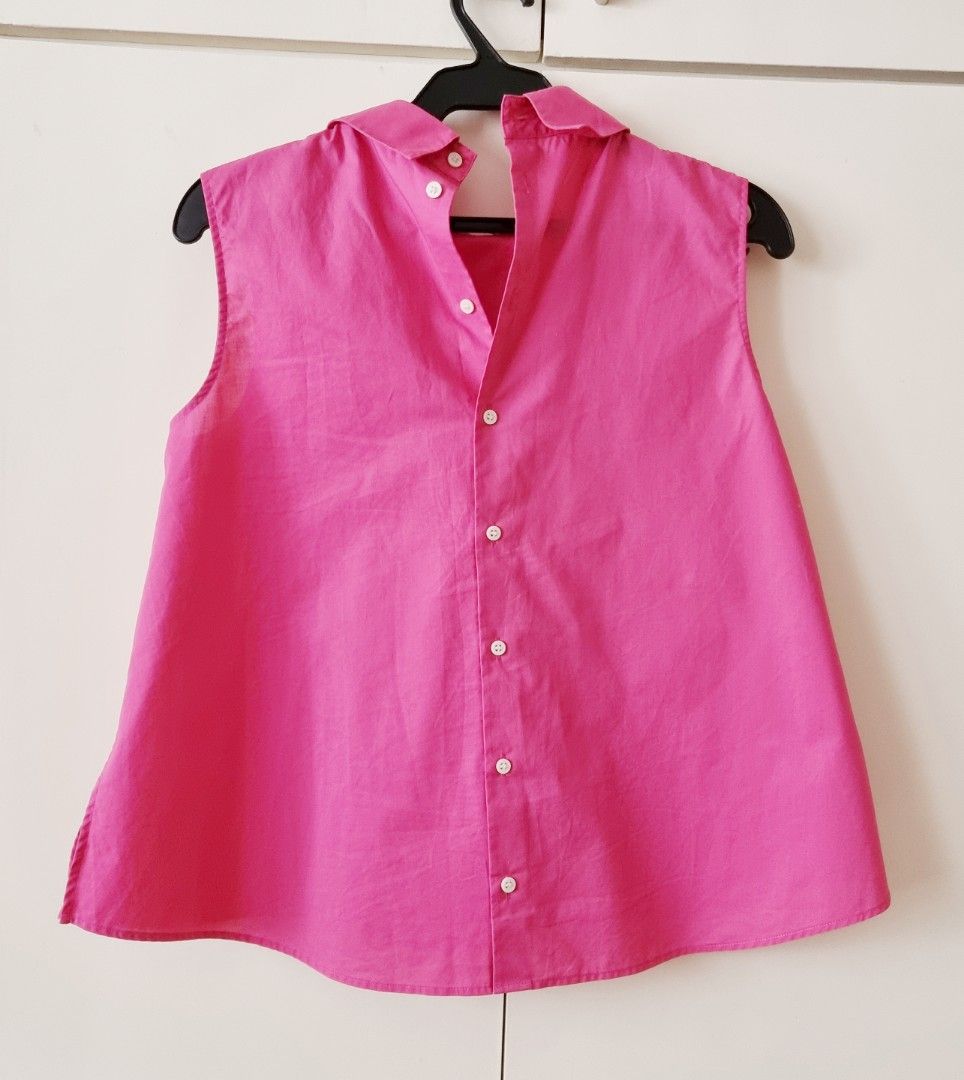 Uniqlo Marni Top Fuschia Pink, Women's Fashion, Tops, Blouses on Carousell