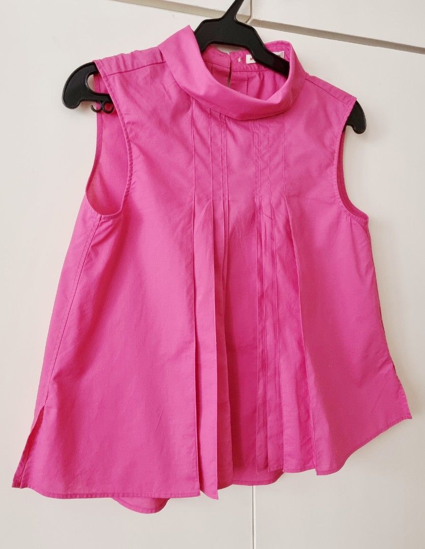 Uniqlo Marni Top Fuschia Pink, Women's Fashion, Tops, Blouses on Carousell